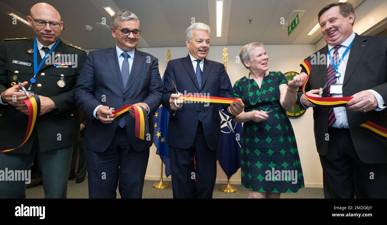 Belgian General Xavier Watteeuw,Minister of Defence and Public Service ...