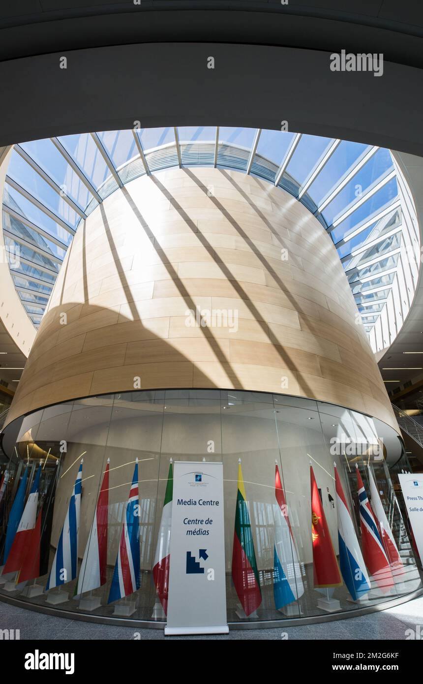 Illustration of NATO headquarters taken during a meeting between ...