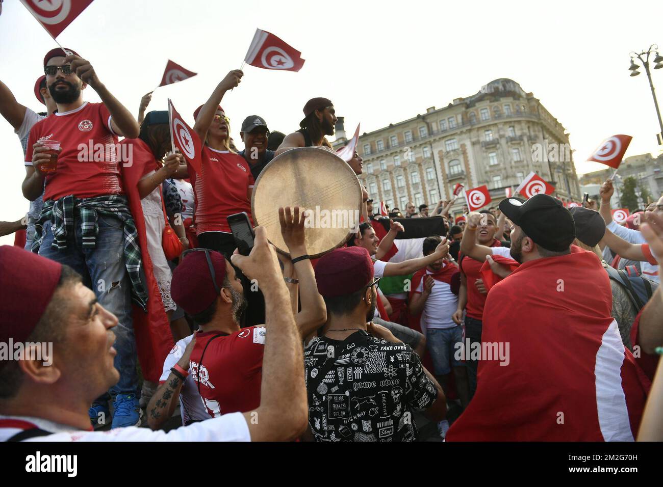 Tunisian football fans world cup hi-res stock photography and images ...