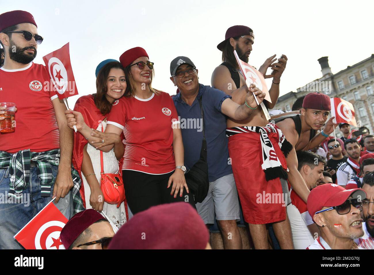 Tunisian football fans world cup hi-res stock photography and images ...