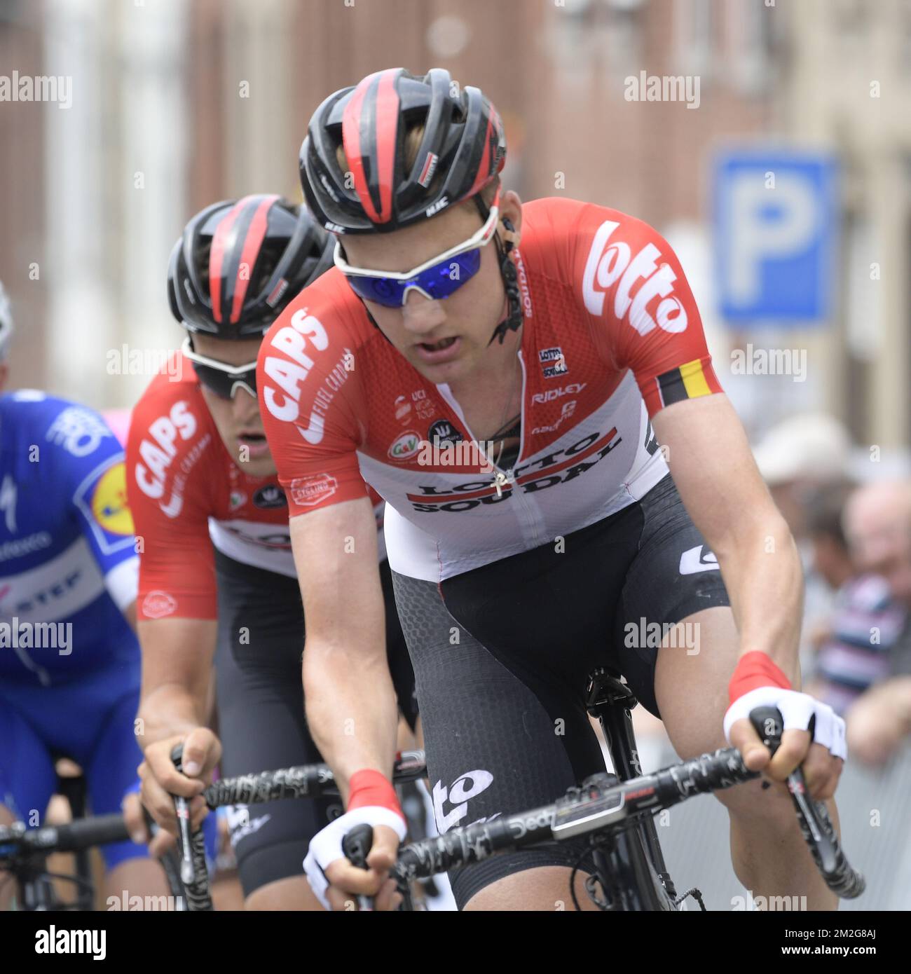 Belgian Tim Wellens of Lotto Soudal pictured in action during the men ...