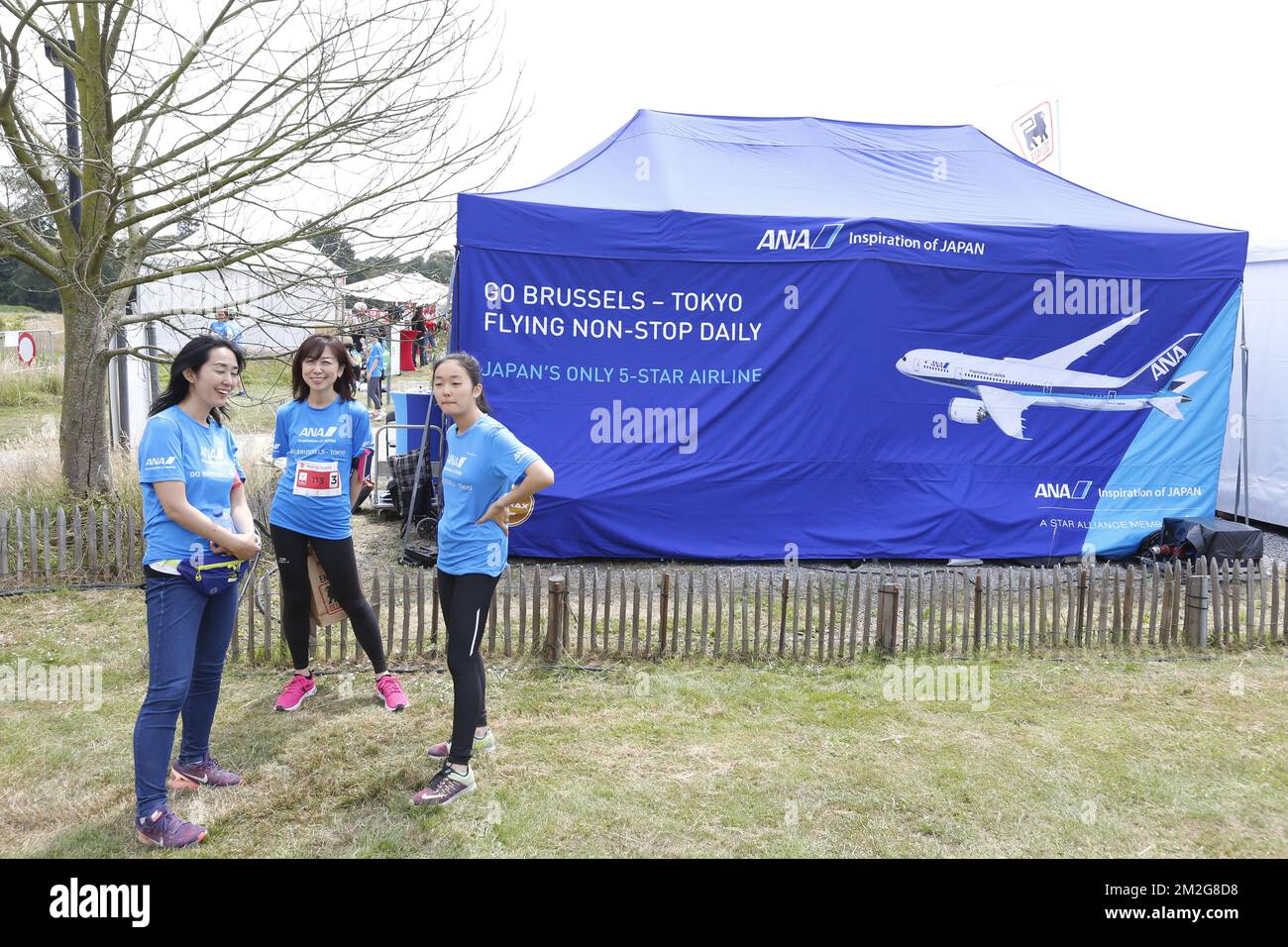 Illustration picture shows the booth of ANA Japanese airlines, at the ...