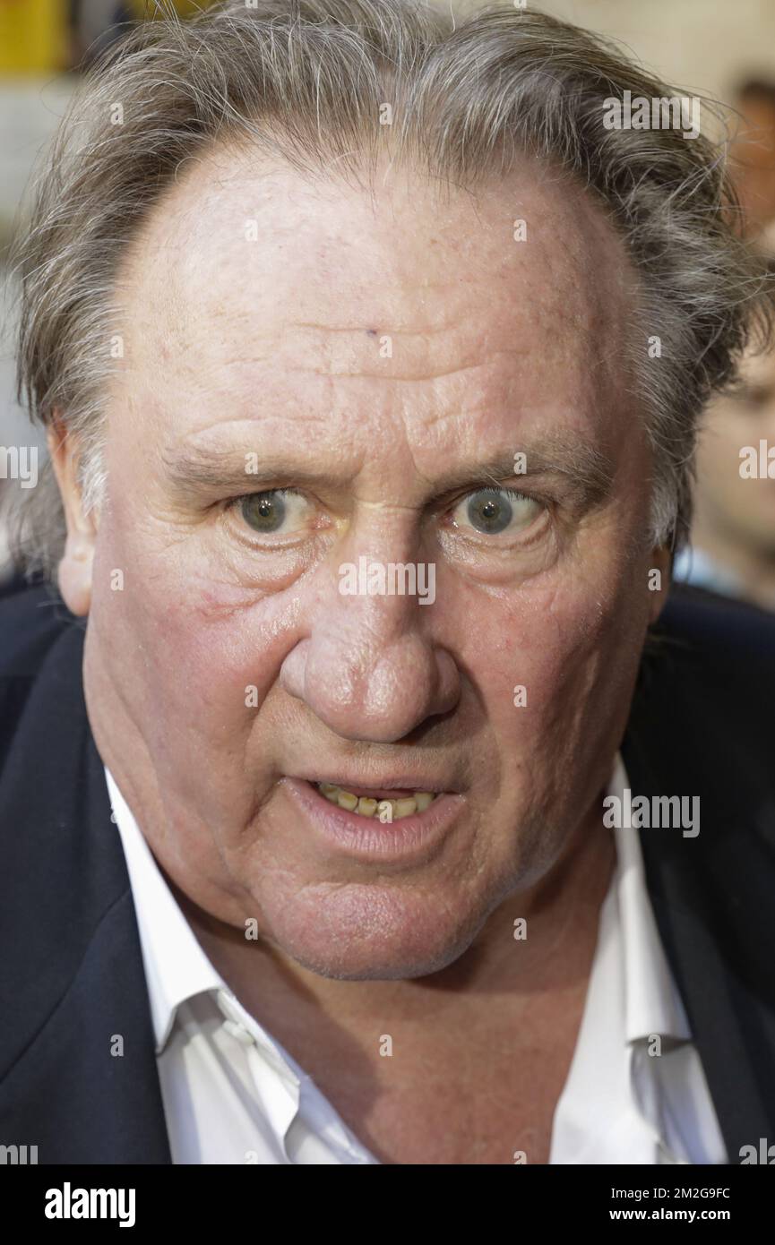 French actor Gerard Depardieu arrives for a ceremony to honnour French ...