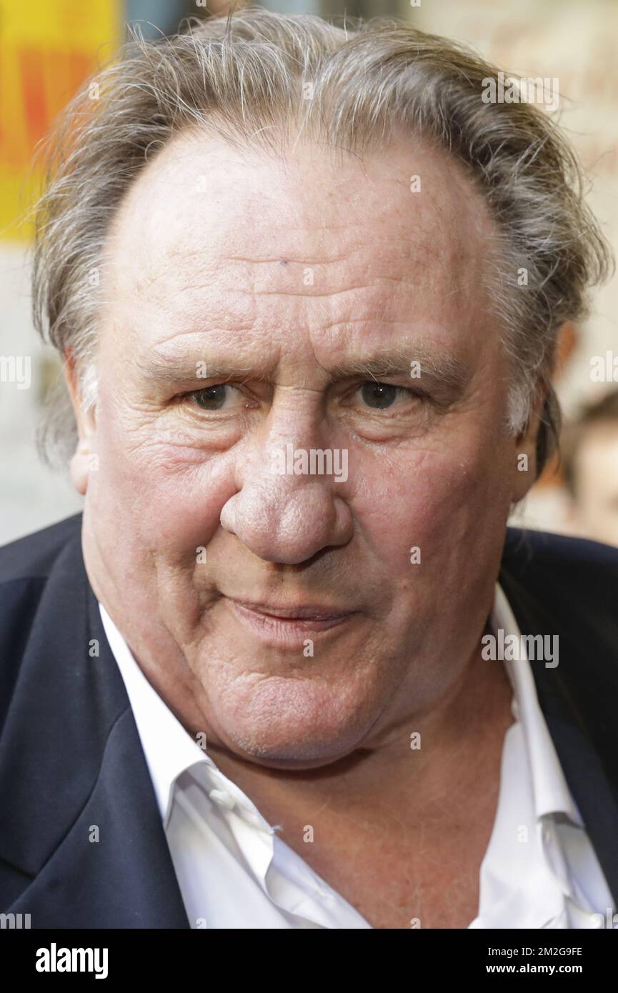French actor Gerard Depardieu arrives for a ceremony to honnour French ...
