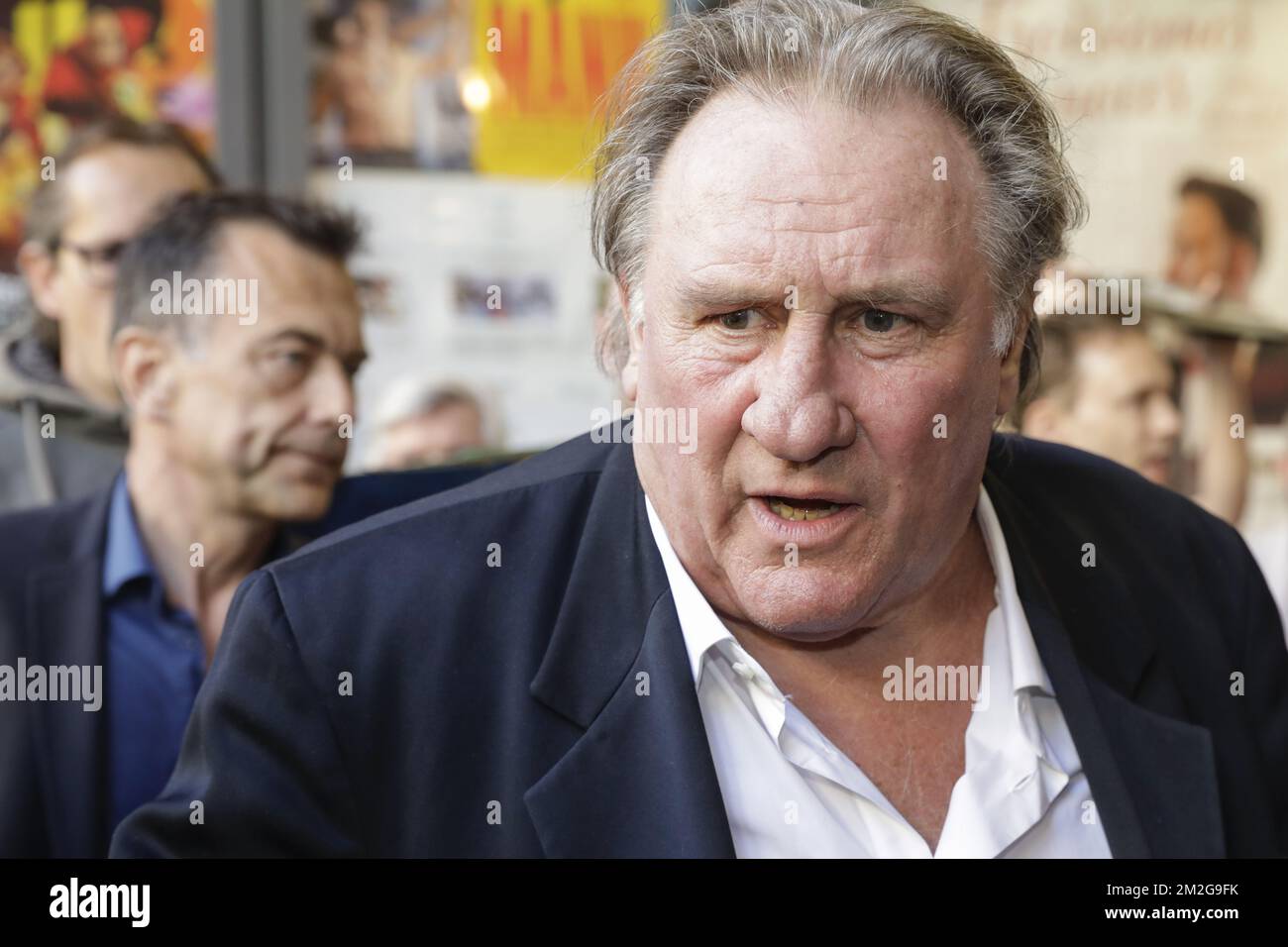 French actor Gerard Depardieu arrives for a ceremony to honnour French ...