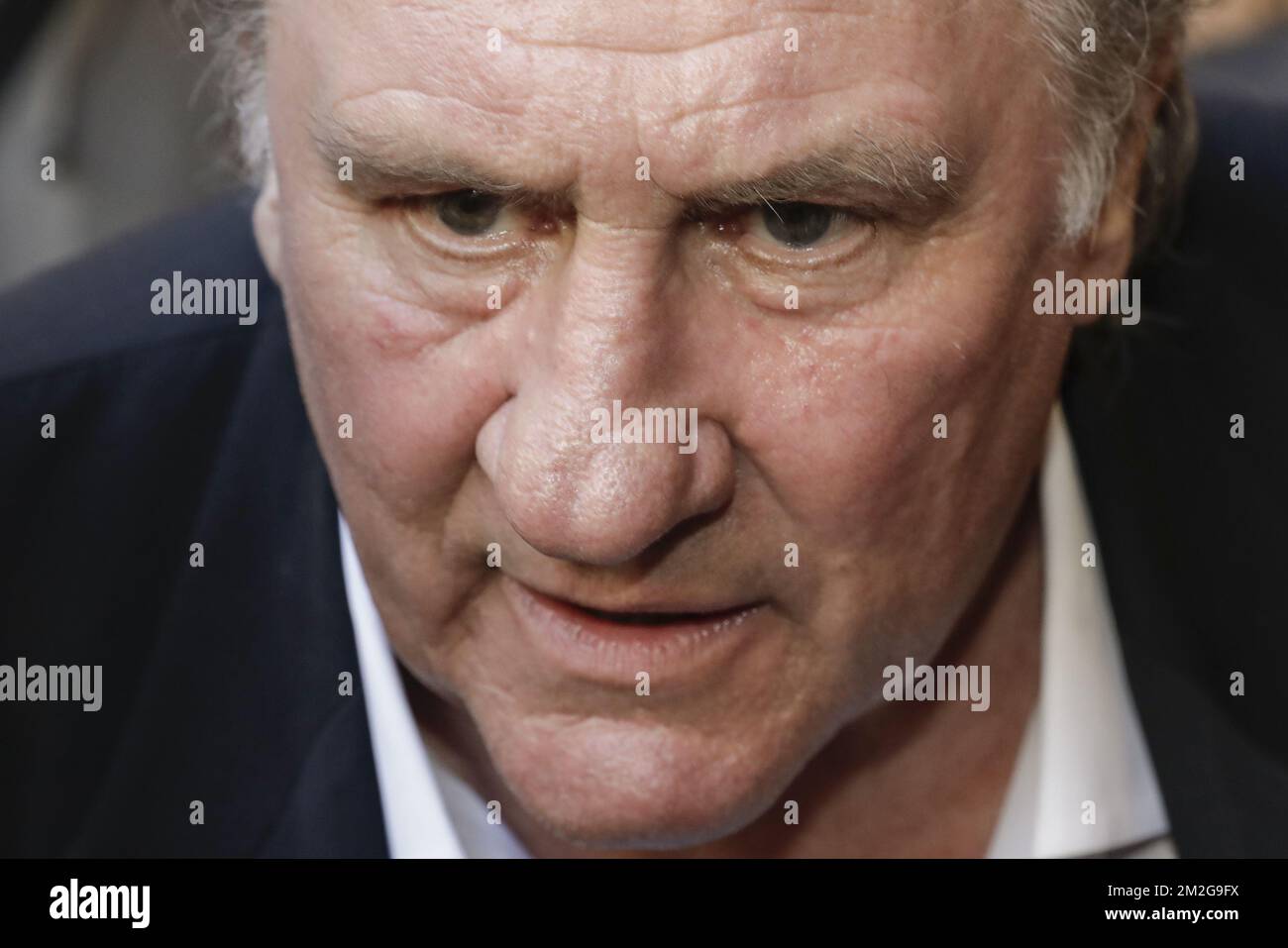 French actor Gerard Depardieu arrives for a ceremony to honnour French ...