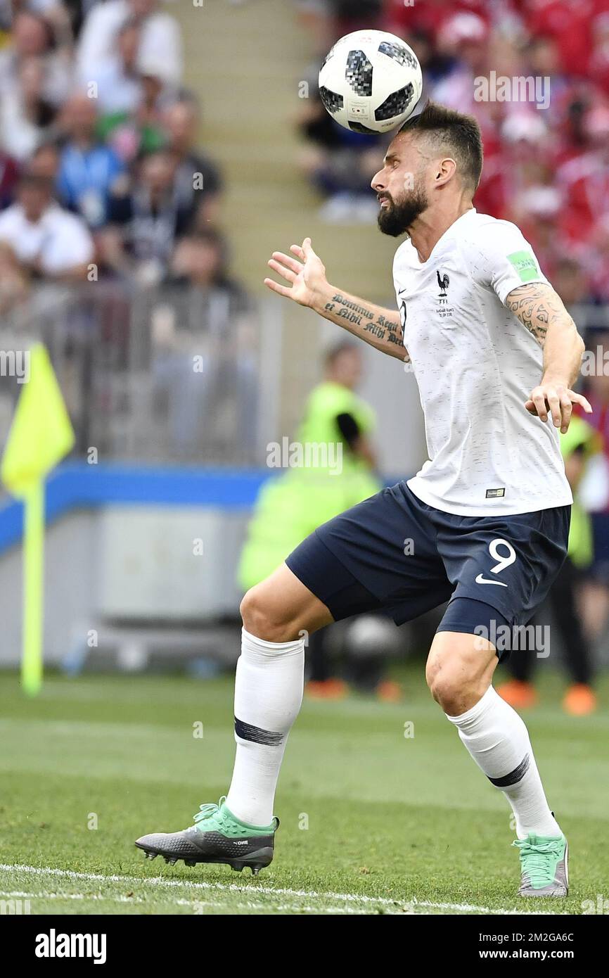 France's Olivier Giroud pictured in action during the soccer game ...