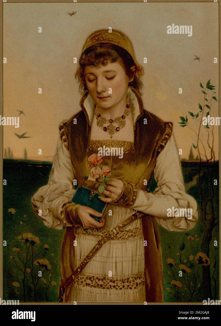 Design for Christmas card , Flowers. Louis Prang & Company Collection ...