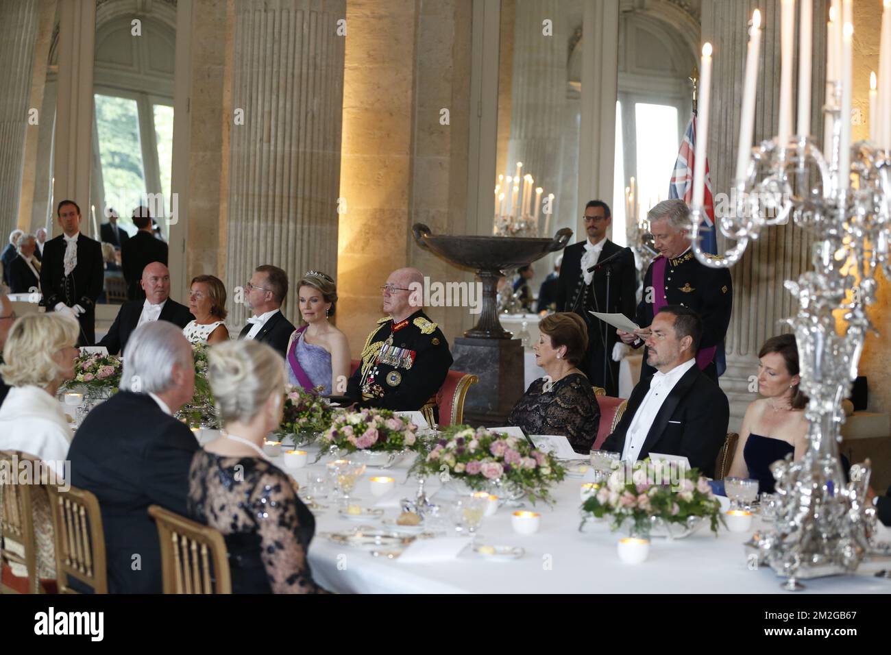 Queen Mathilde of Belgium, Australian Governor-General of Commonwealth Peter Cosgrove, King ...
