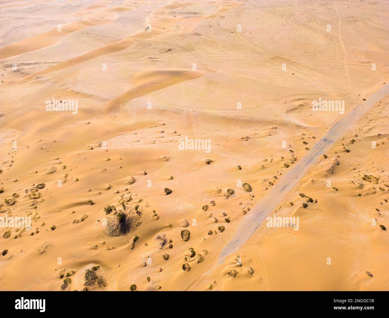 Namibia Desert. Aerial View Sand Dunes near Walvis Bay and Swakopmund ...