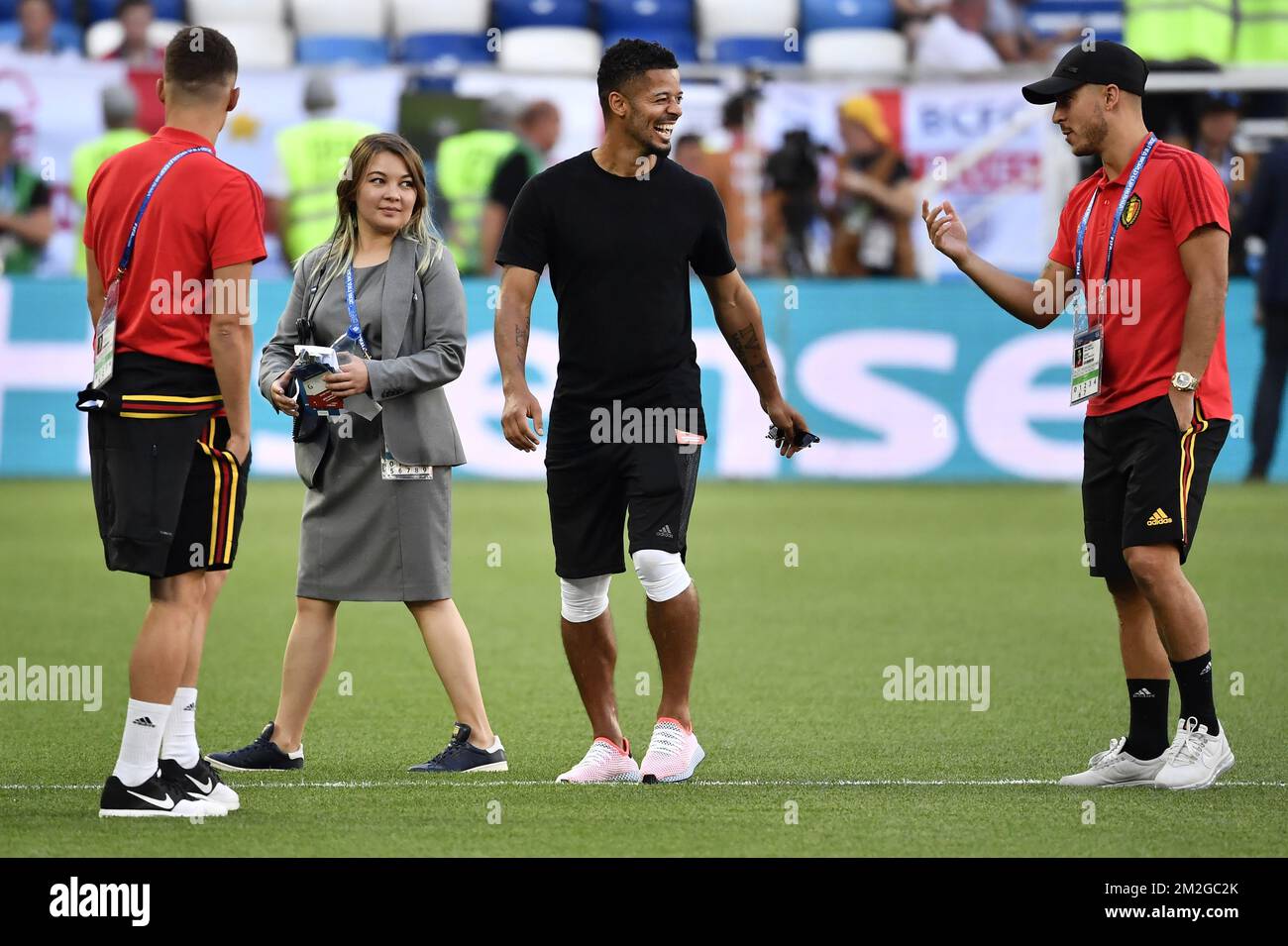 Belgium's Thorgan Hazard, F2 Freestyler Jeremy Lynch and Belgium's Eden ...
