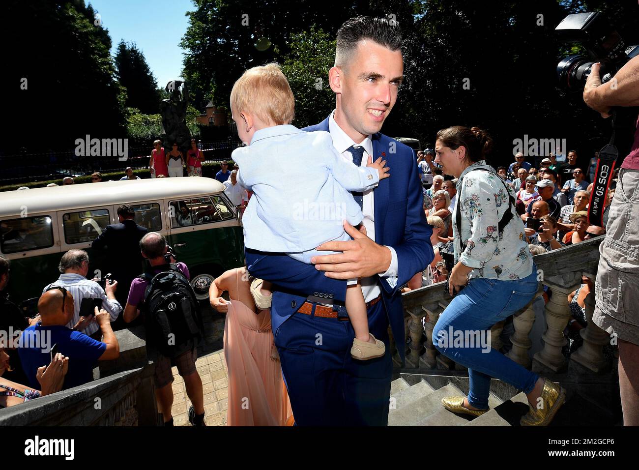 Belgian Kristof Cop pictured during the wedding of cyclocross champion ...