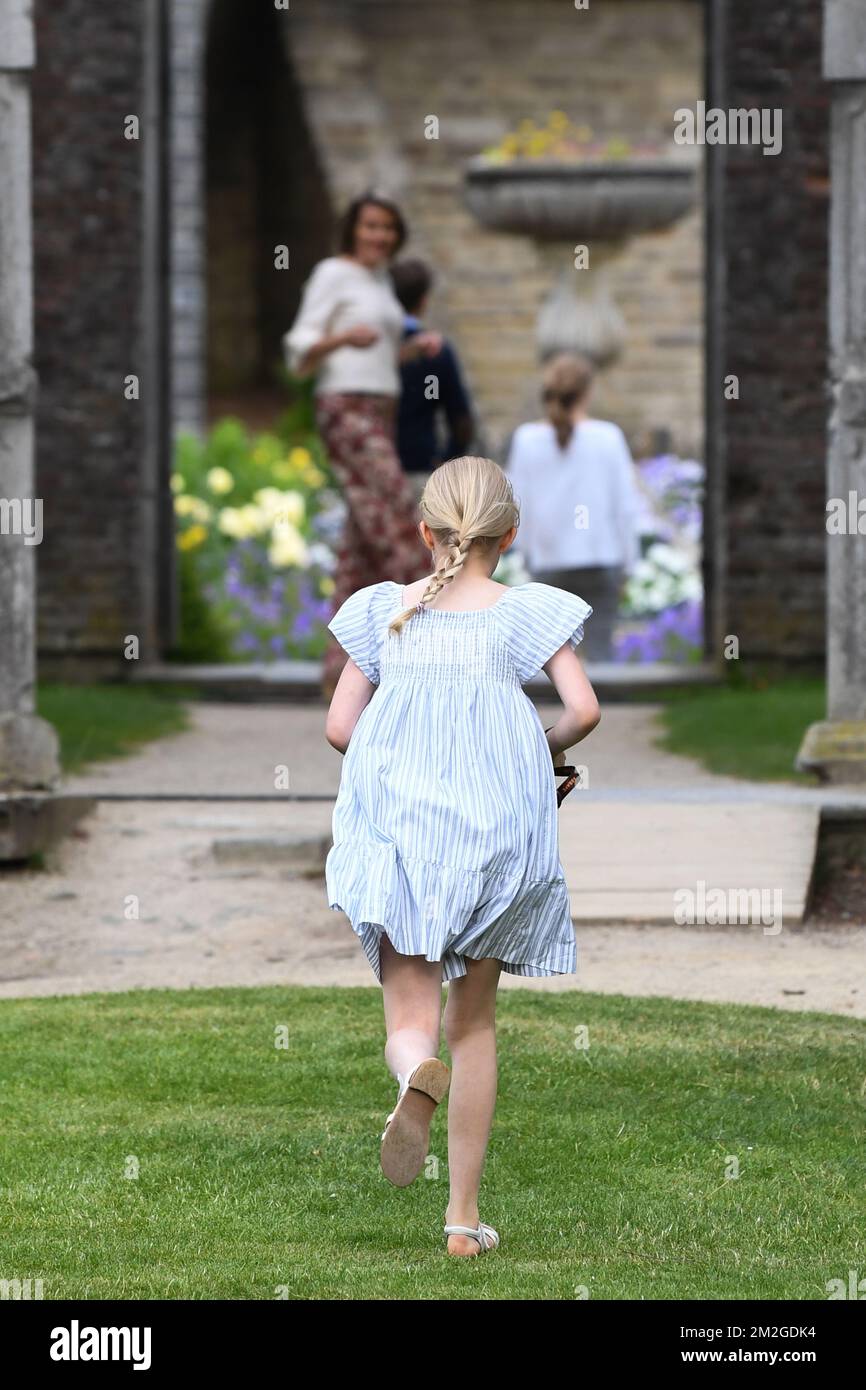 Princess Eleonore pictured during a photoshoot of the Belgian Royal ...