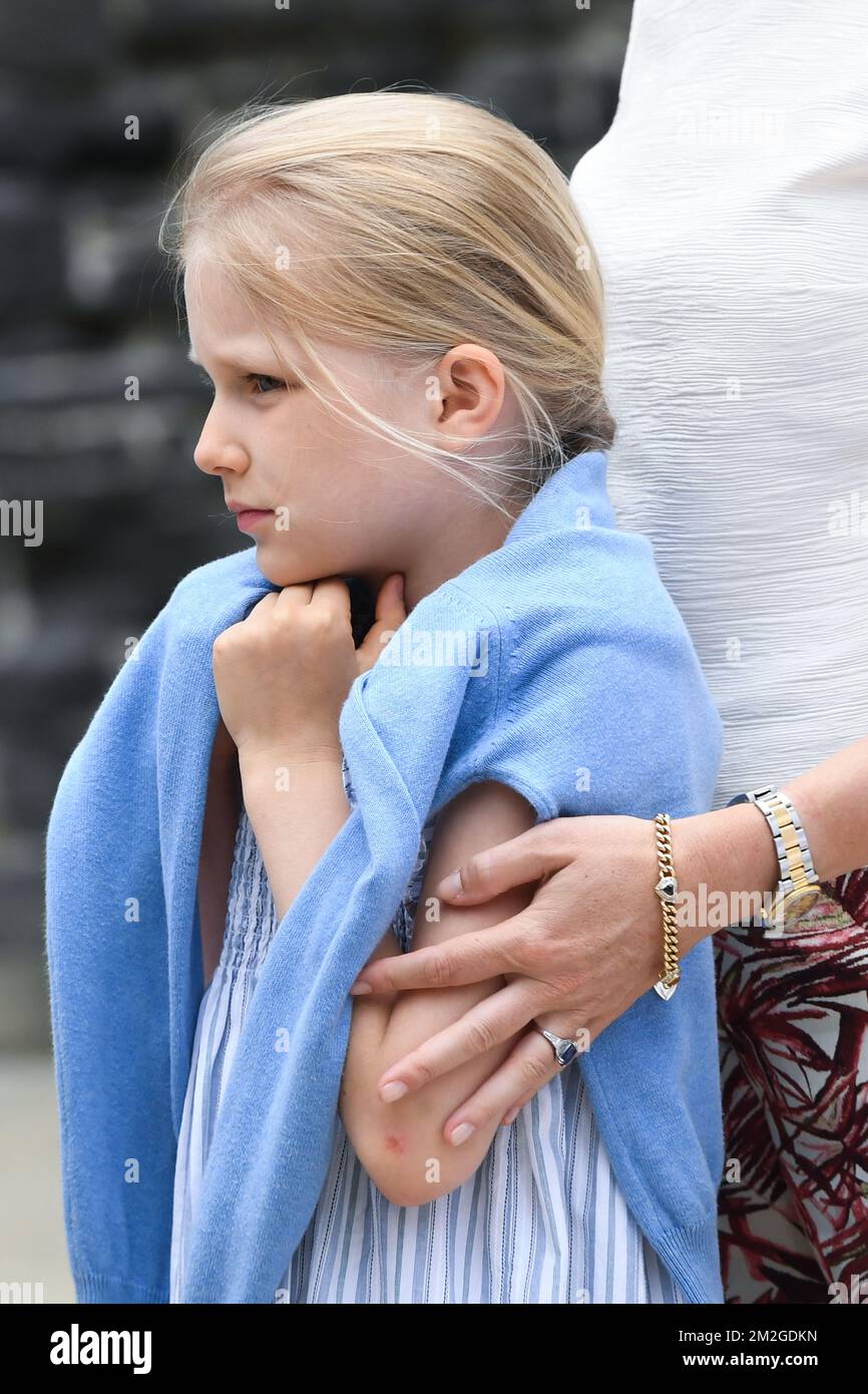 Princess Eleonore pictured during a photoshoot of the Belgian Royal ...