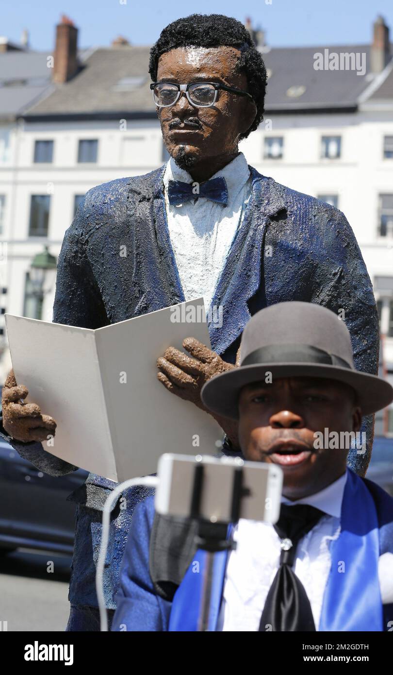 Patrice lumumba brussels hi-res stock photography and images - Alamy