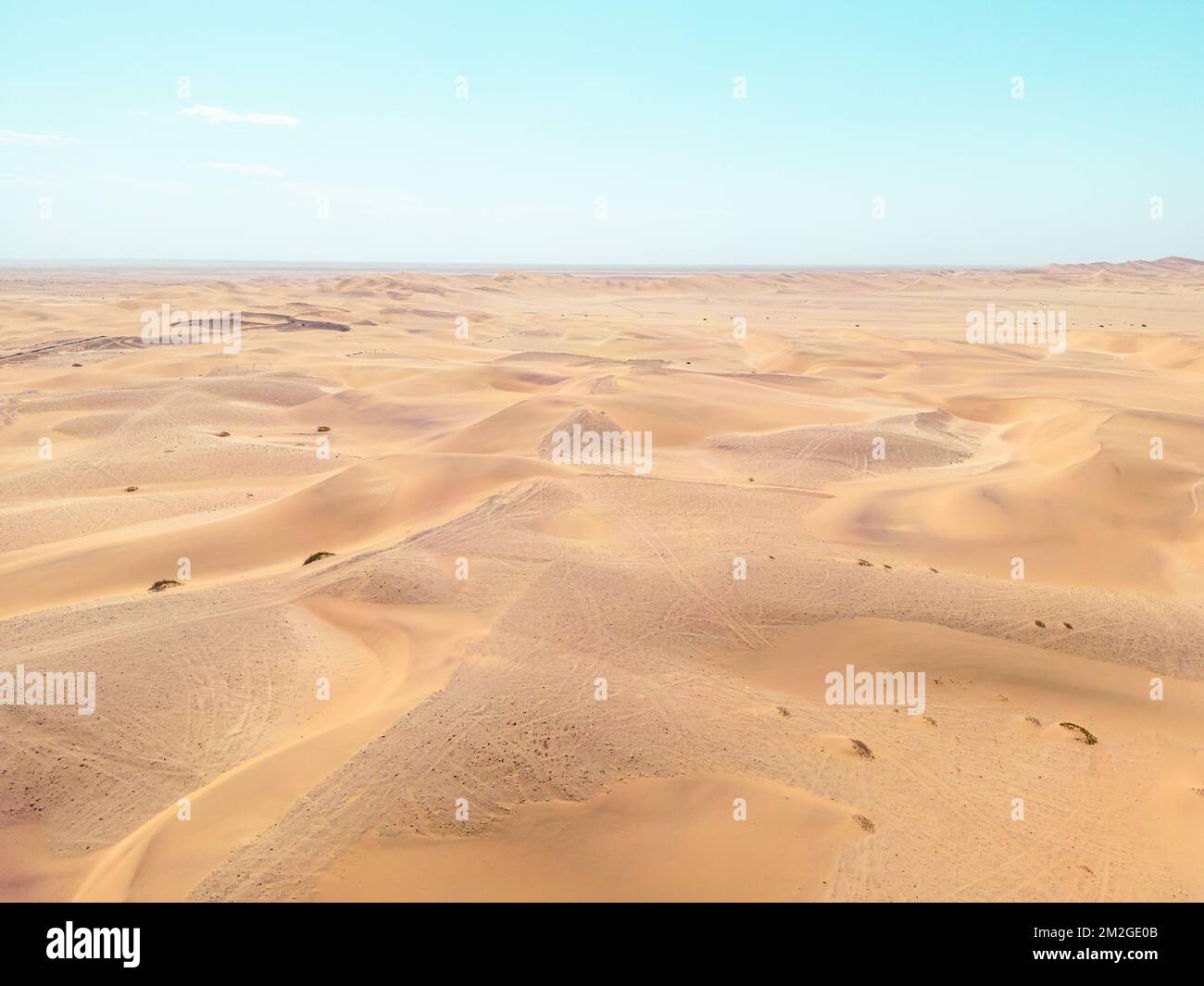 Namibia Desert. Aerial View Sand Dunes near Walvis Bay and Swakopmund ...