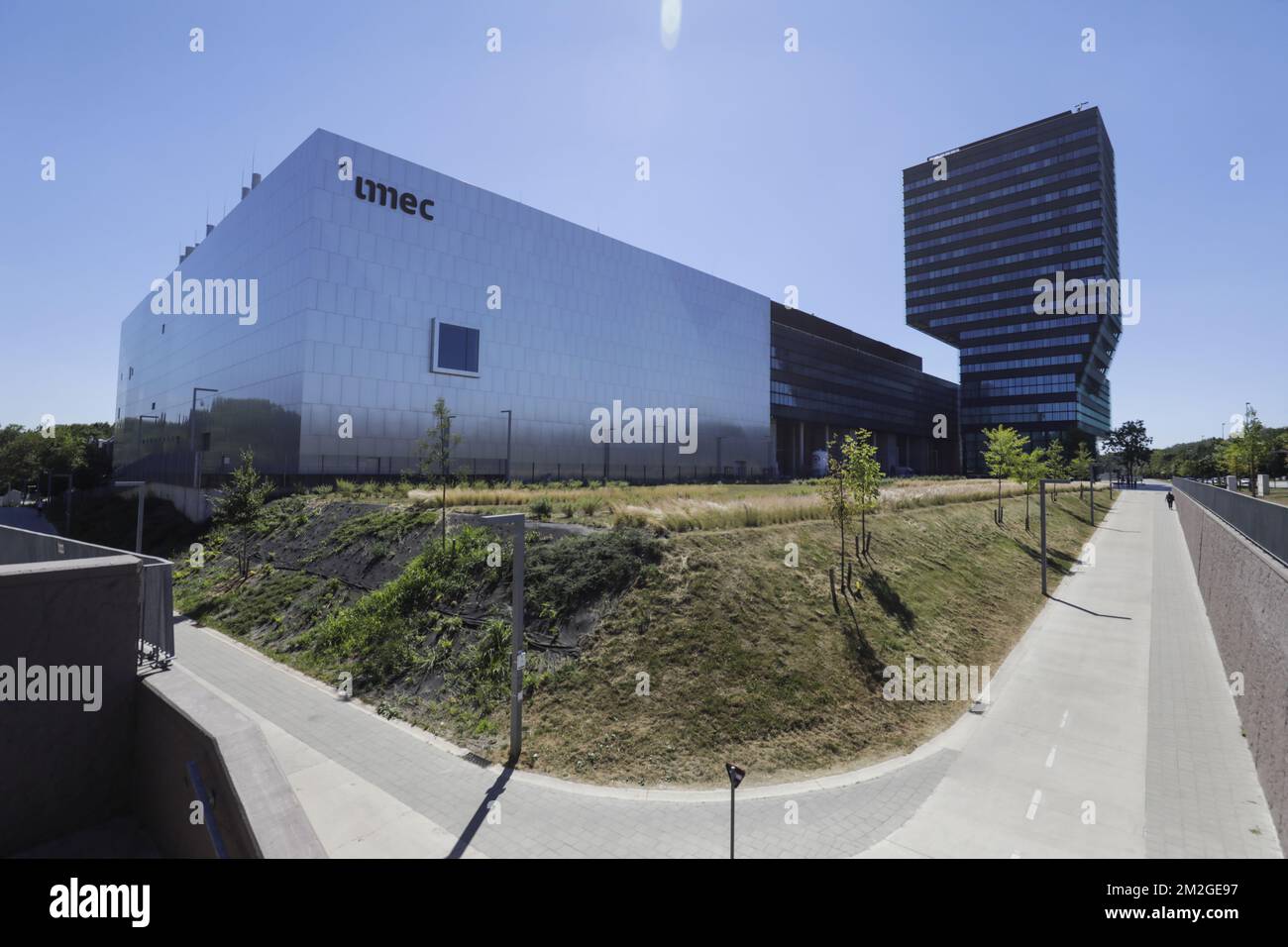 Illustration picture shows the Imec headquarters during a visit of Imec ...