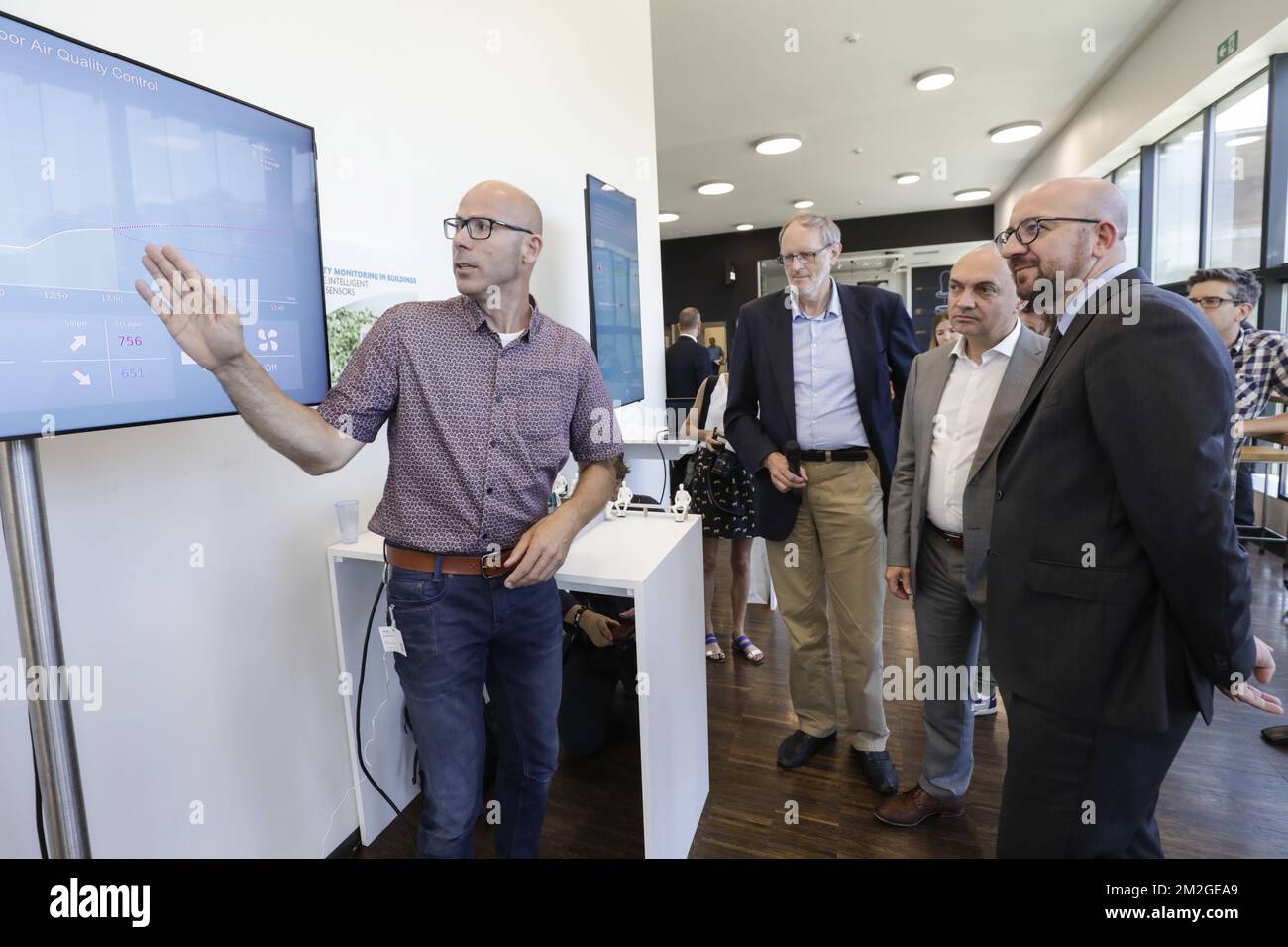 Ludo Deferm, Imec Excecutive Vice President, Imec CEO Luc Van den hove ...