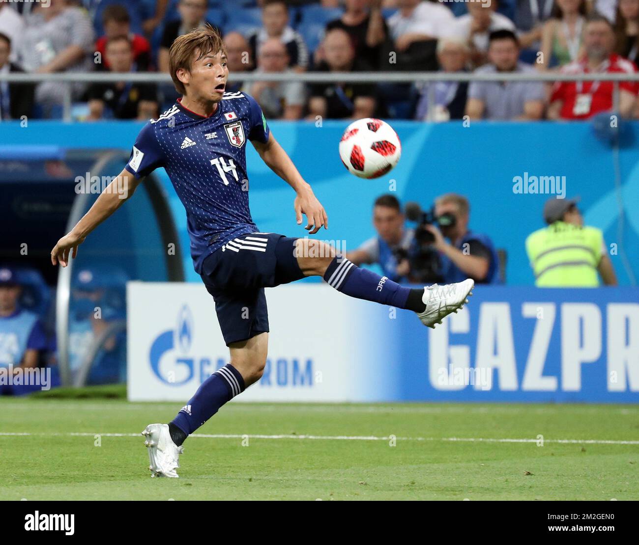 Japan's Takashi Inui pictured in action at a round of 16 game between ...