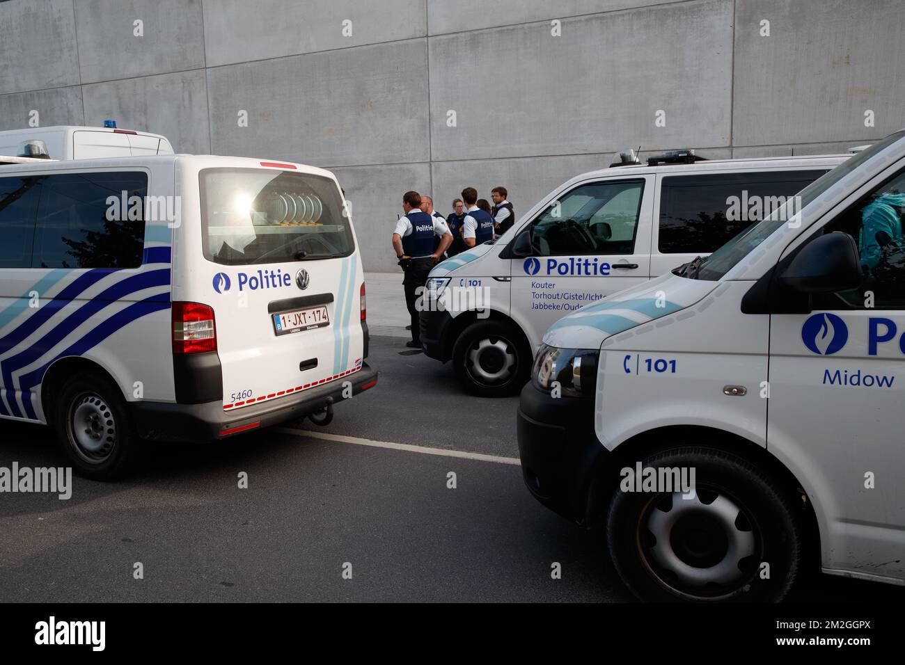 Illustration picture shows police at a protest action of mostly French ...