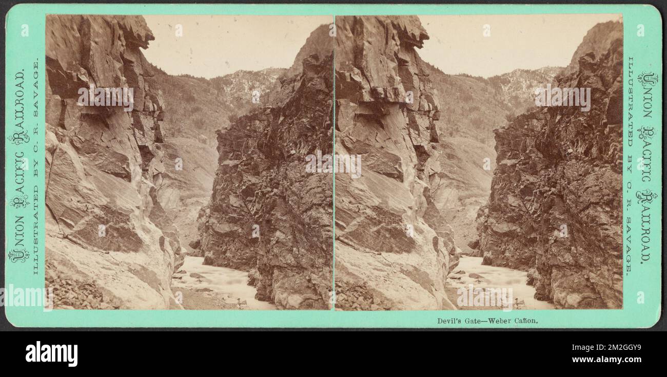 Devil's Gate - Weber Cañon , Cliffs, Canyons Stock Photo - Alamy