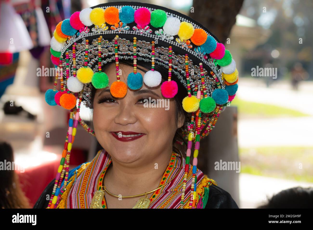 Hmong pom pom hat hi-res stock photography and images - Alamy