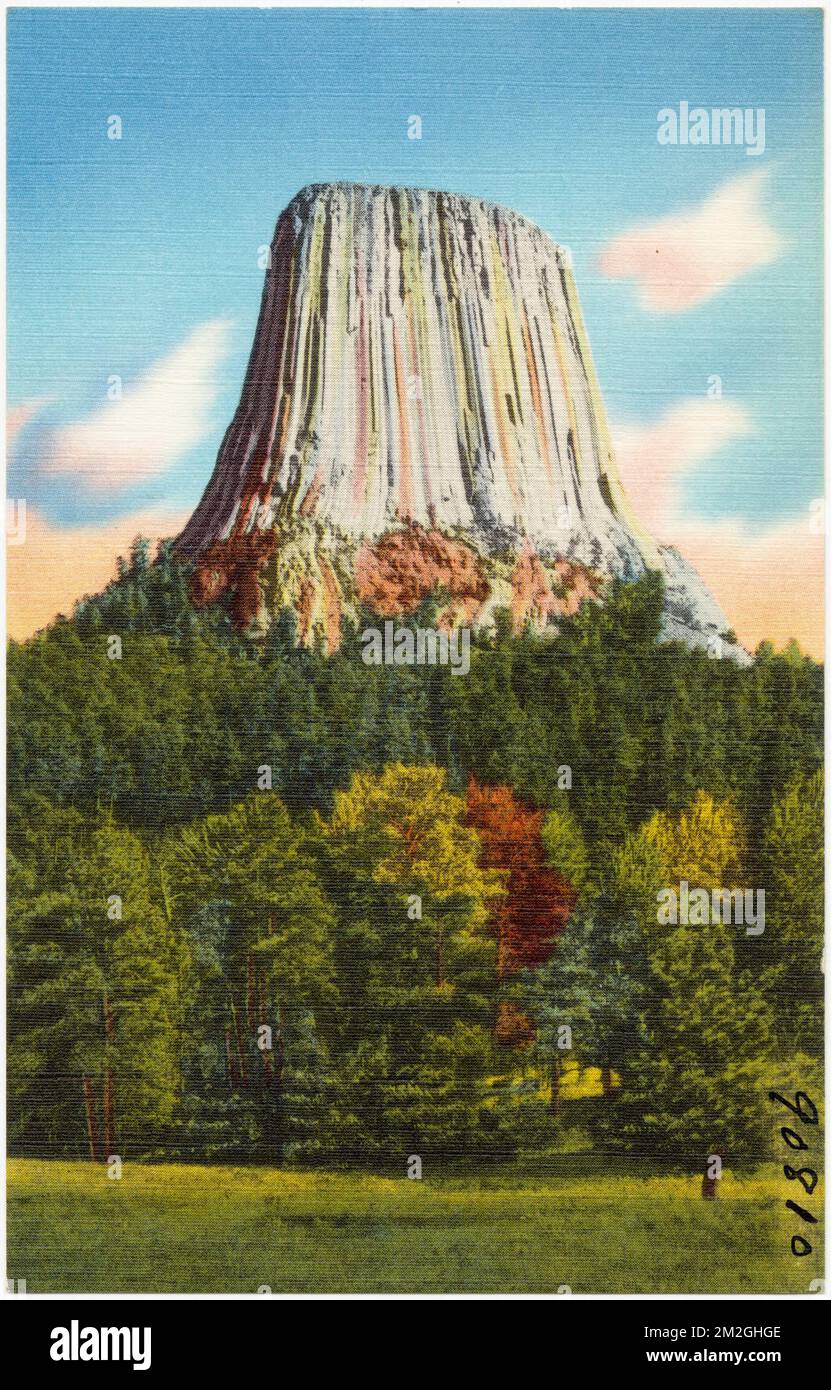 The Devil's Tower, Devil's Tower National Monument in Northeastern ...