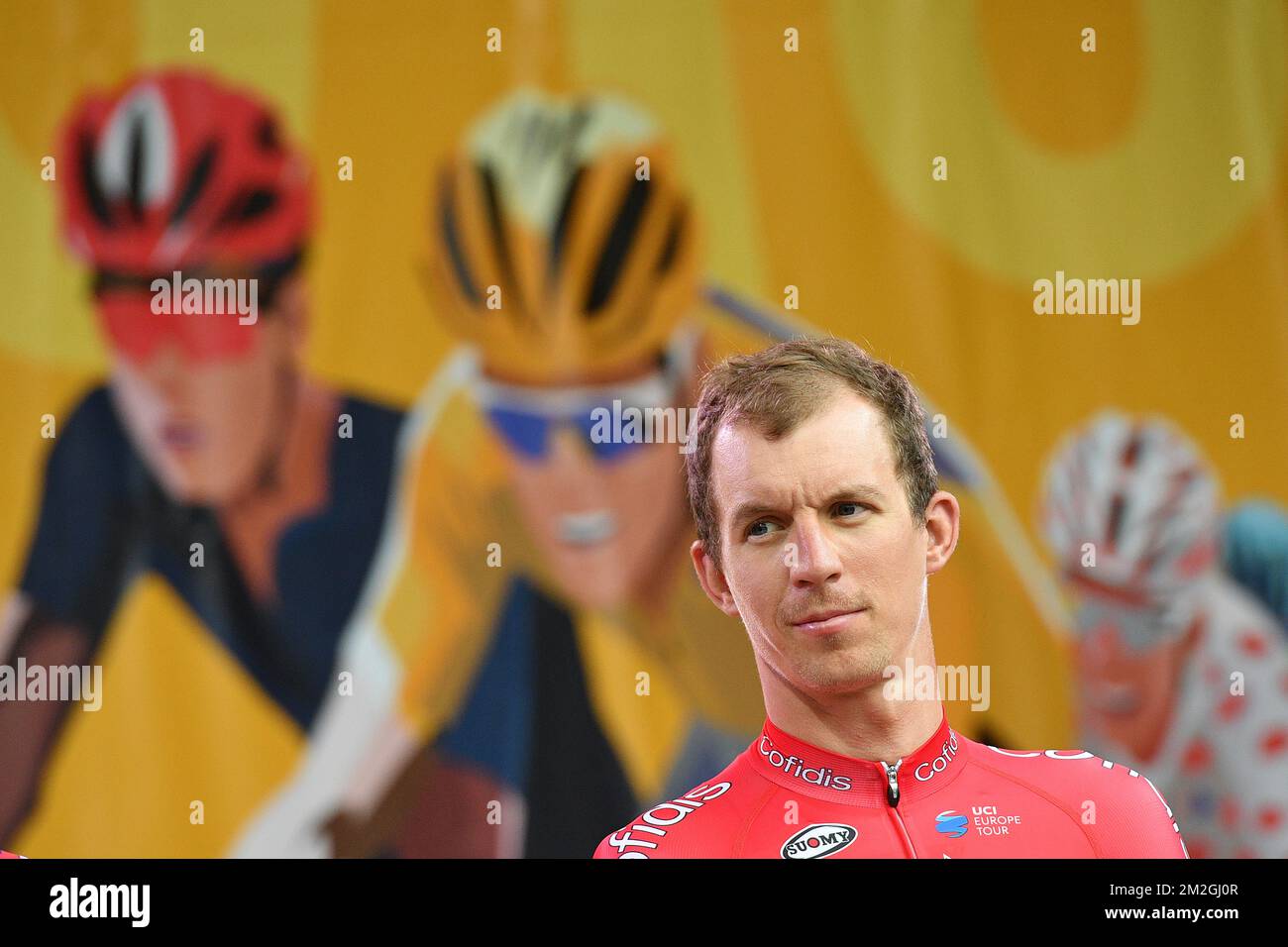 Belgian Dimitri Claeys of Cofidis pictured during the team presentation ...