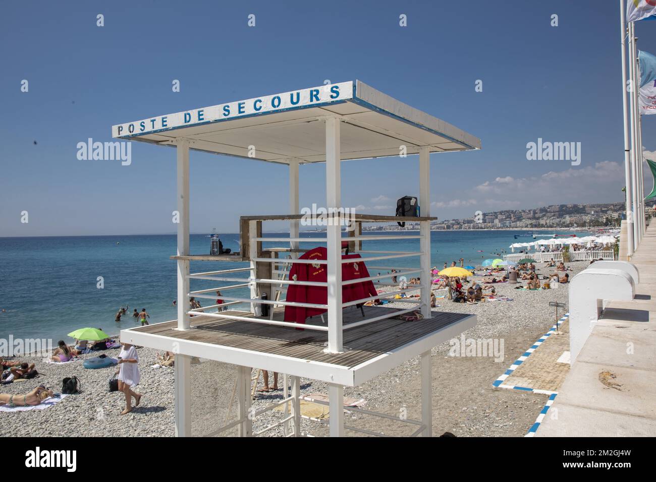 Beach first aid station | Poste secours plage 06/07/2018 Stock Photo ...