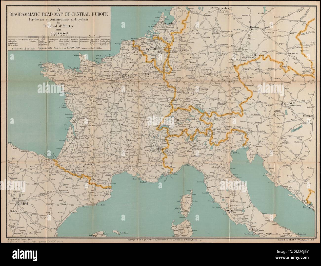 A diagrammatic road map of Central Europe : for the use of ...