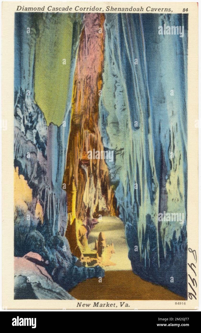 Diamond Cascade Corridor, Shenandoah Caverns, New Market, Va. , Caves ...
