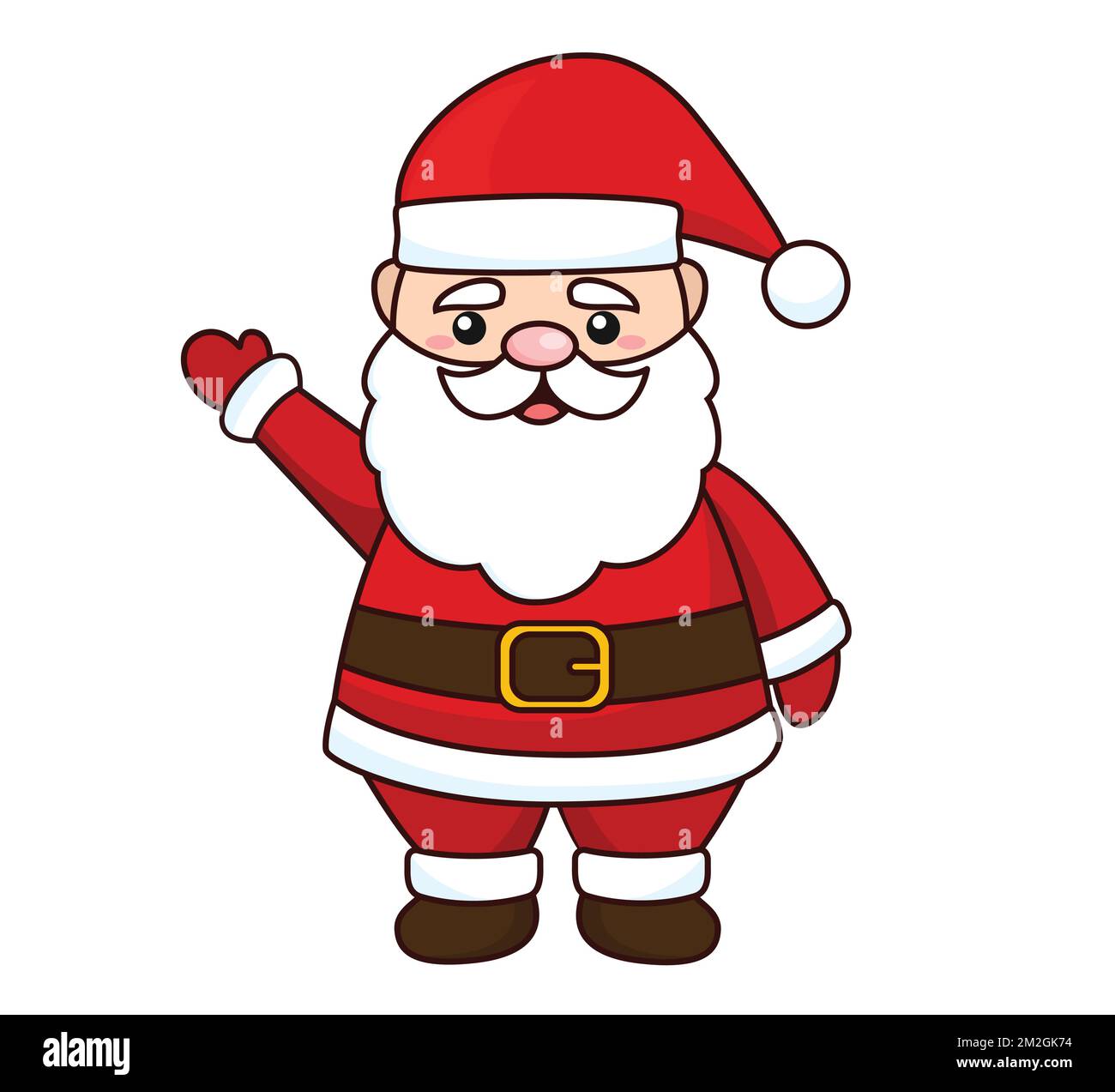 Santa Claus cartoon illustration isolated on white background. Santa ...