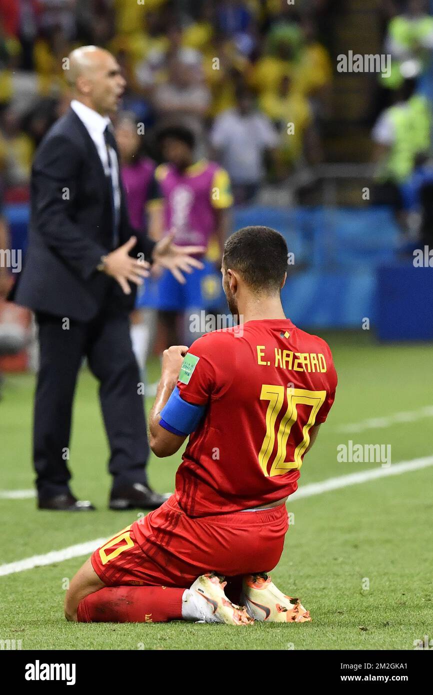 Belgium's Eden Hazard pictured during a soccer game between Belgian ...