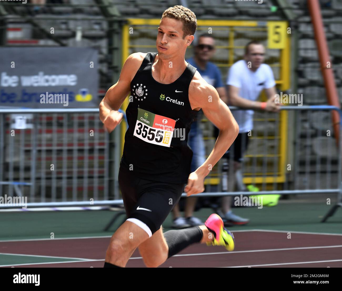 Belgian Dylan Borlee pictured in action during the men's 400m at the ...