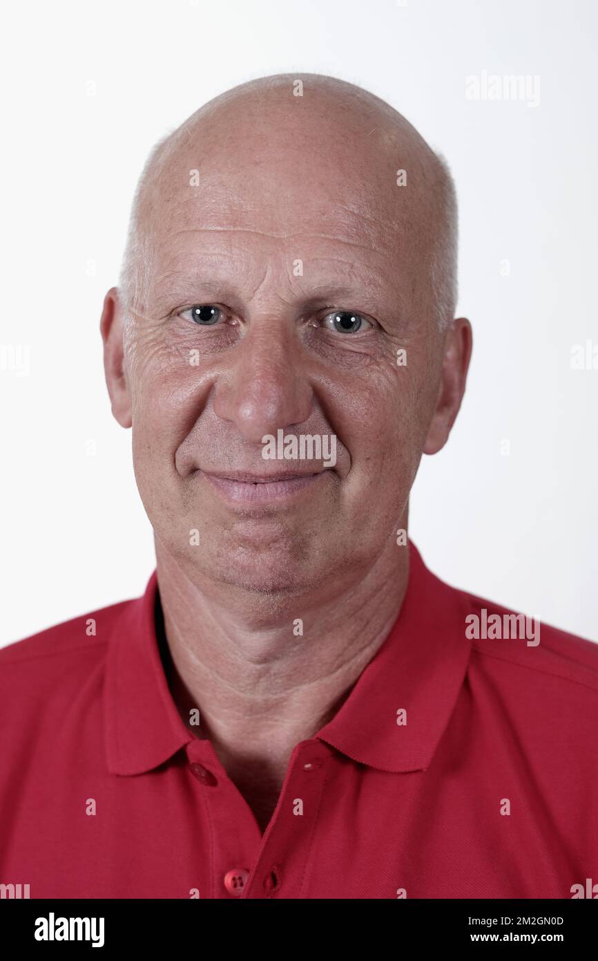 coach Philip Gilson poses for the photographer at the Belgian Athletics ...