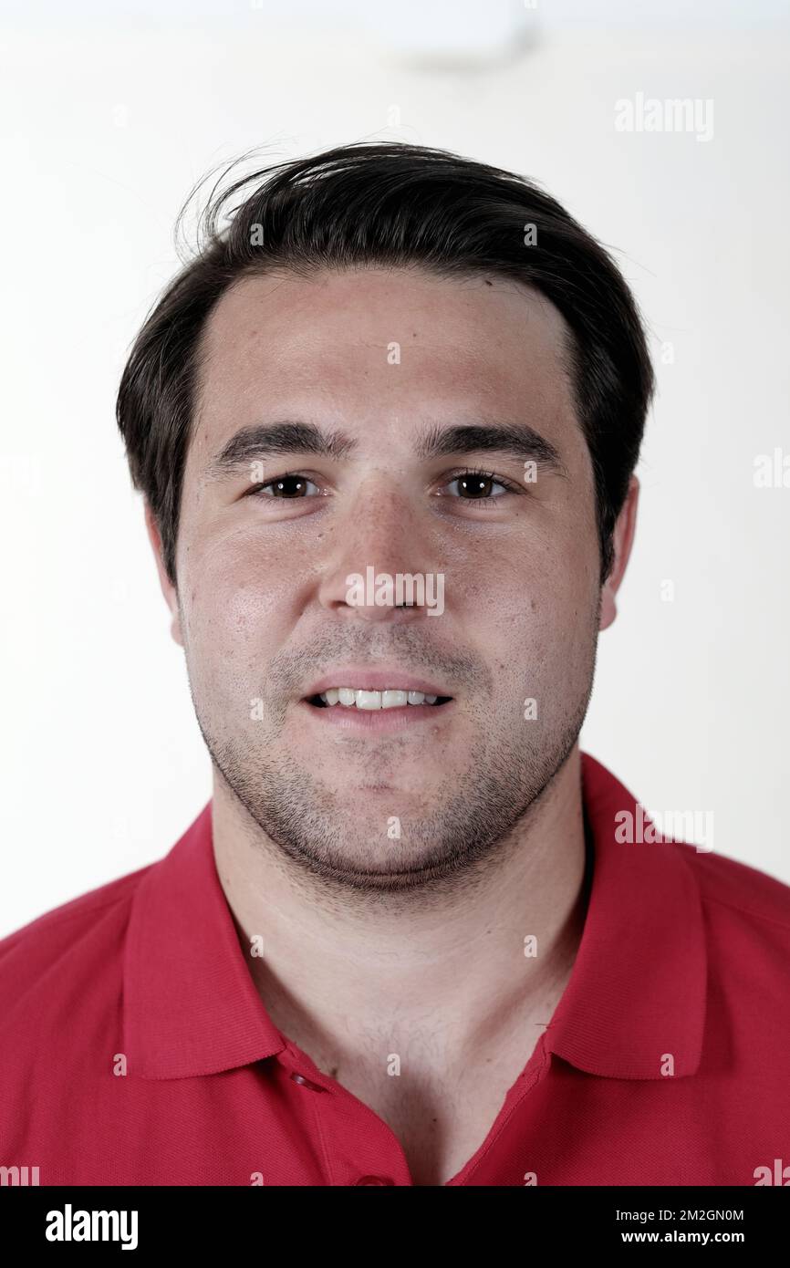 Belgian Philip Milanov poses for the photographer at the Belgian ...