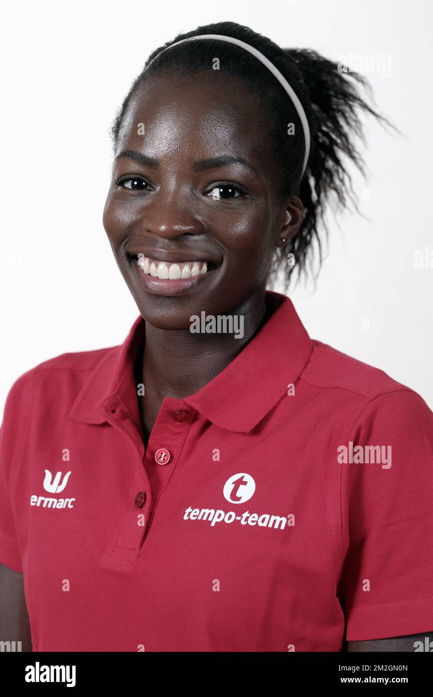 Belgian Cynthia Bolingo poses for the photographer at the Belgian ...
