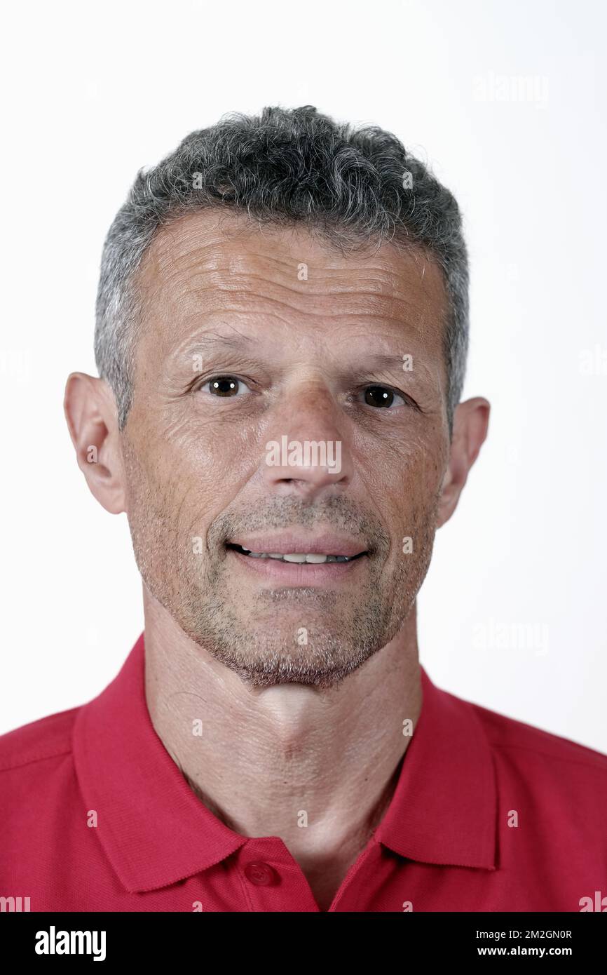 coach Jacques Borlee poses for the photographer at the Belgian ...