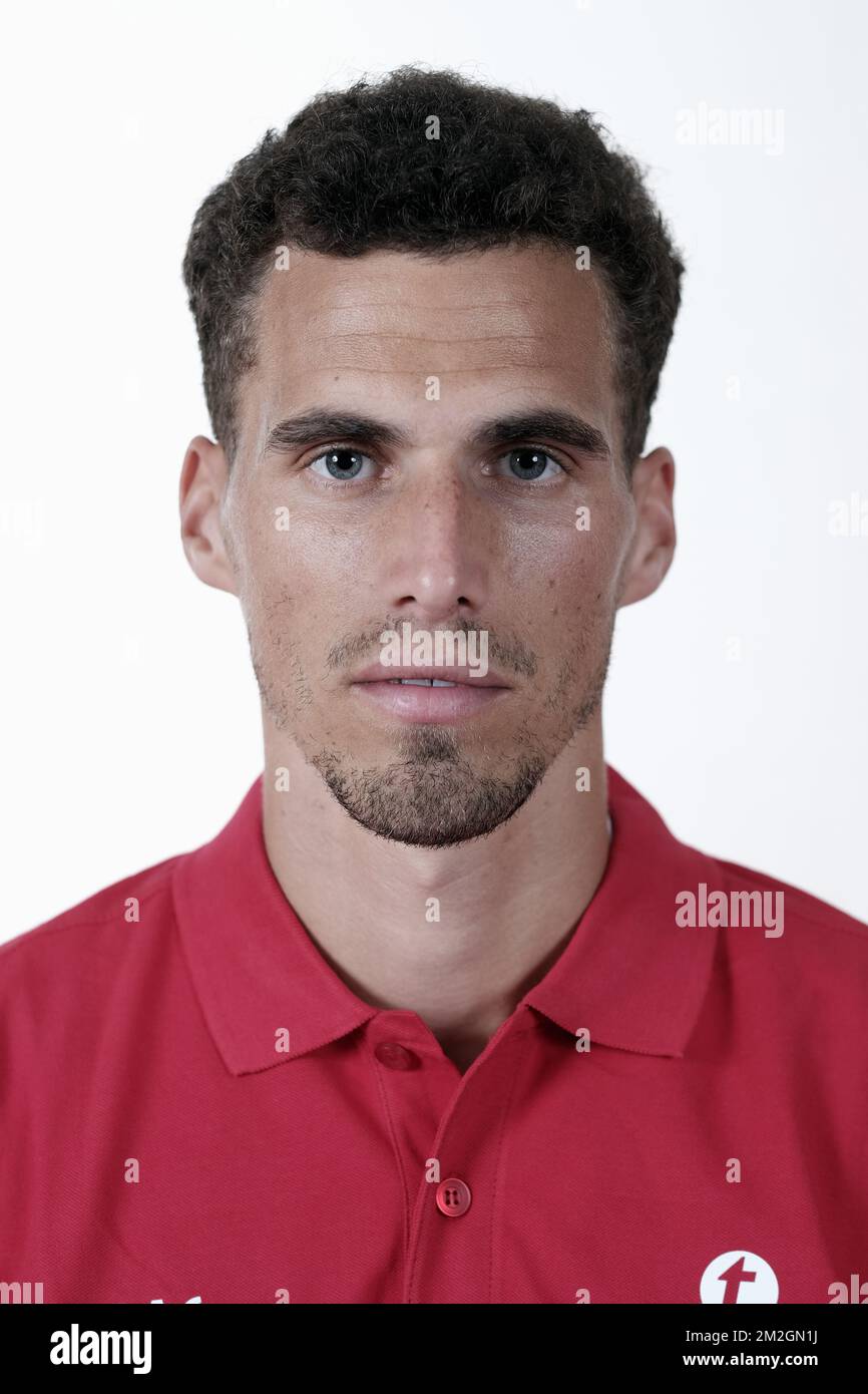 Belgian Kevin Borlee poses for the photographer at the Belgian ...