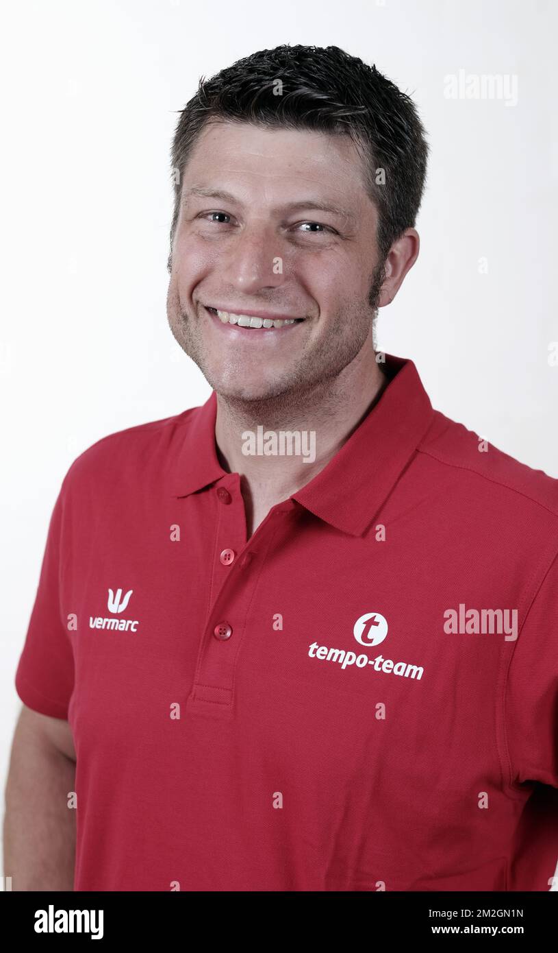 physiotherapist Didier Verhasselt poses for the photographer at the ...