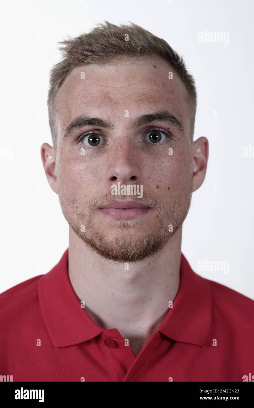 Belgian Peter Callahan poses for the photographer at the Belgian ...