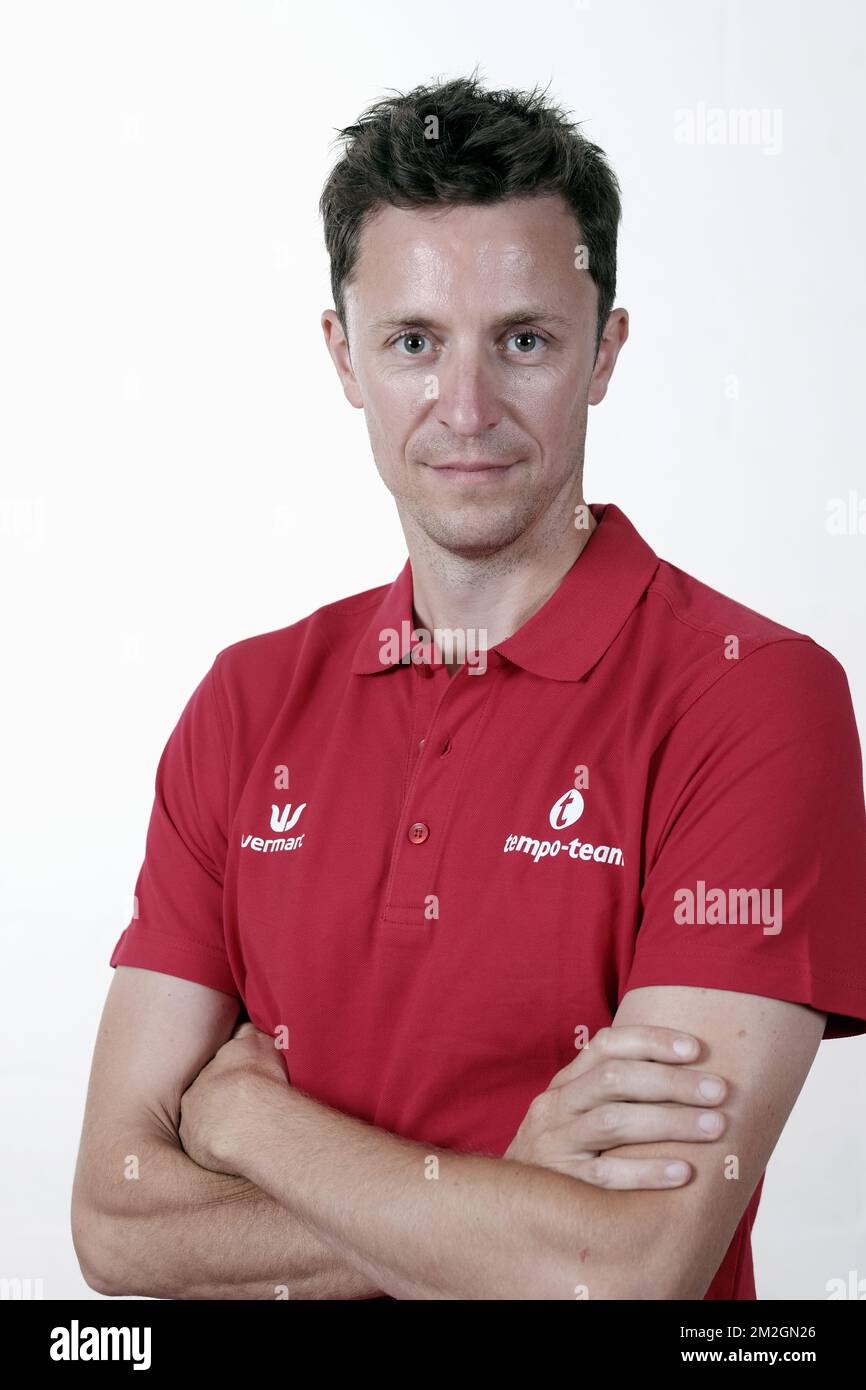 Belgian Joffray Baune poses for the photographer at the Belgian ...