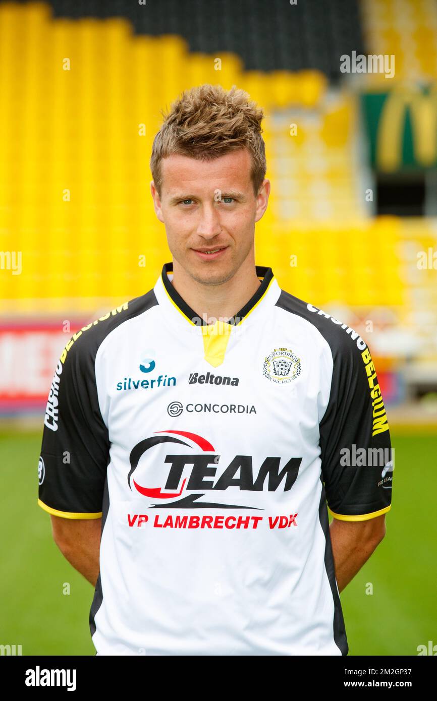 Lokeren's Lukas Marecek poses for photographer at the 2018-2019 season ...