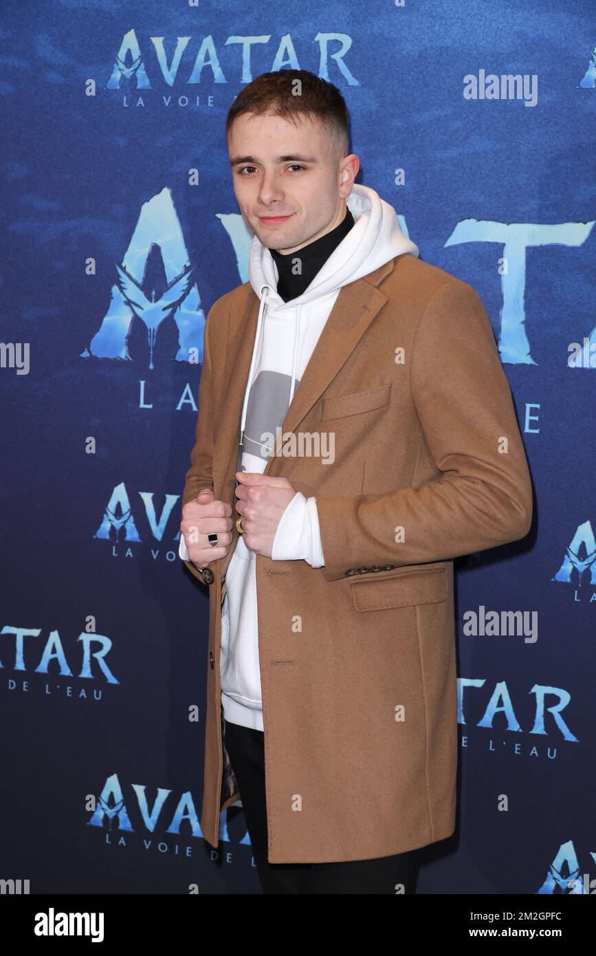 Paris, France on December 13, 2022. Samuel Texier attending the Avatar ...