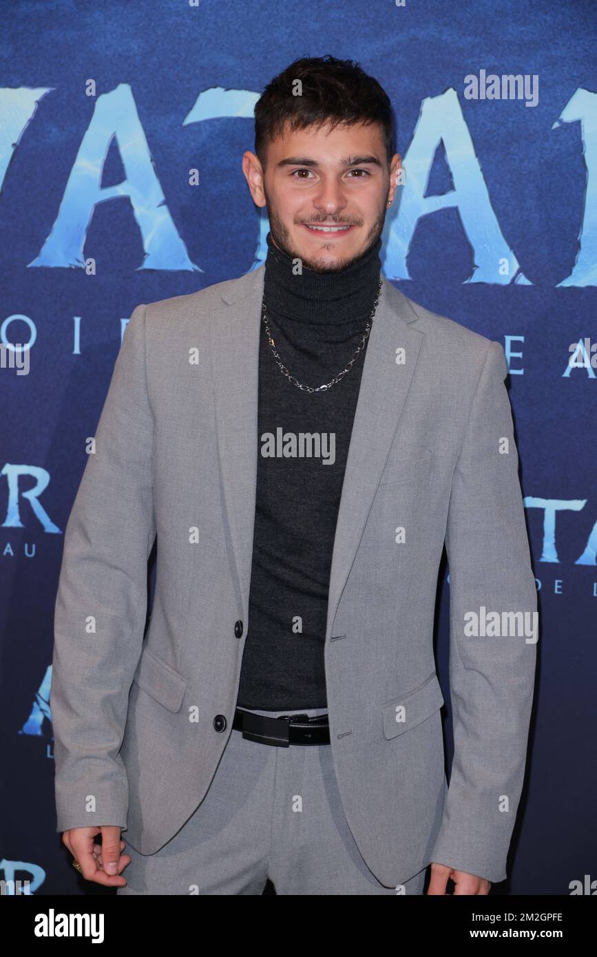 Paris, France on December 13, 2022. Adher attending the Avatar : La ...