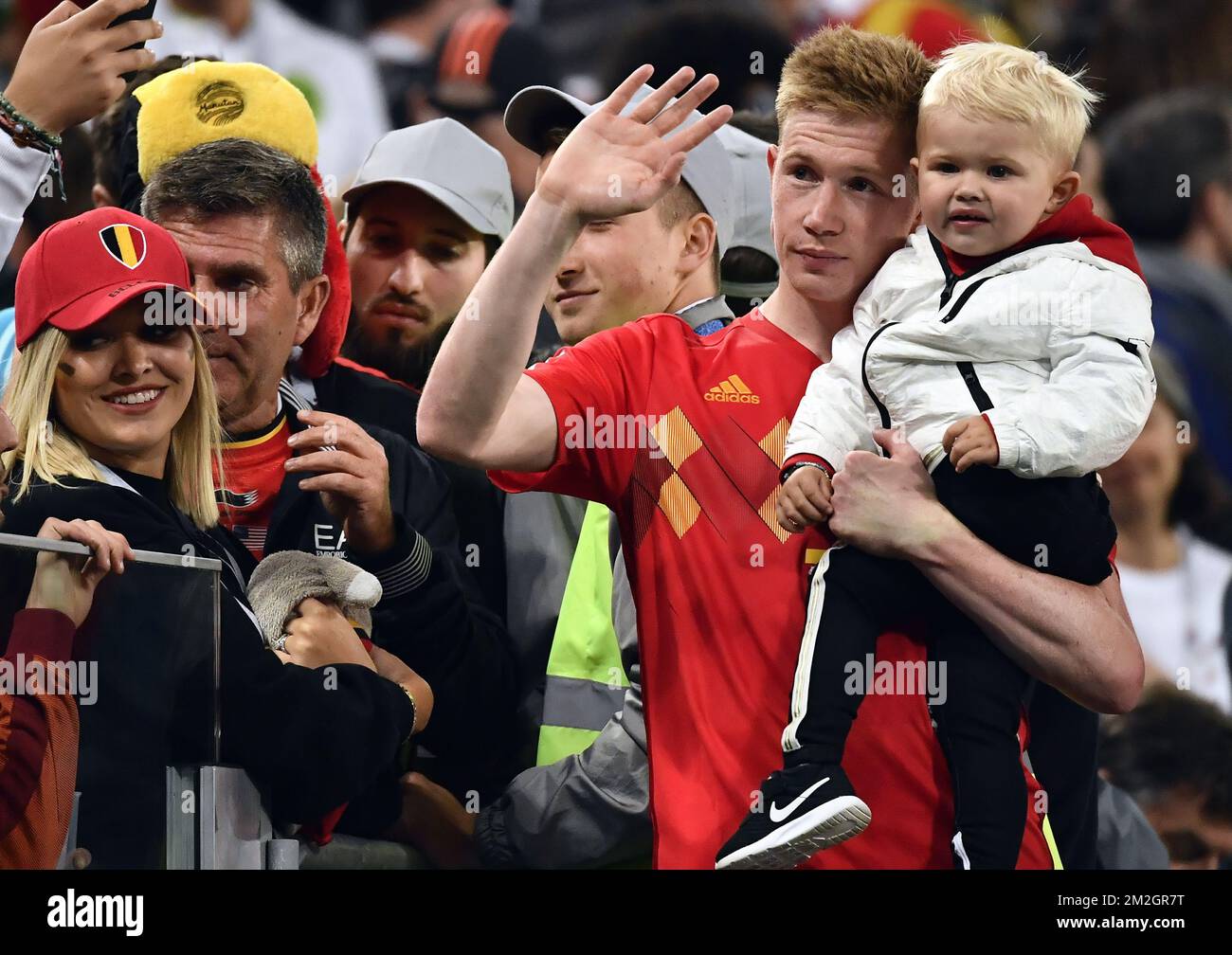 Belgium's Kevin De Bruyne and De Bruyne's girlfriend Michelle Lacroix ...