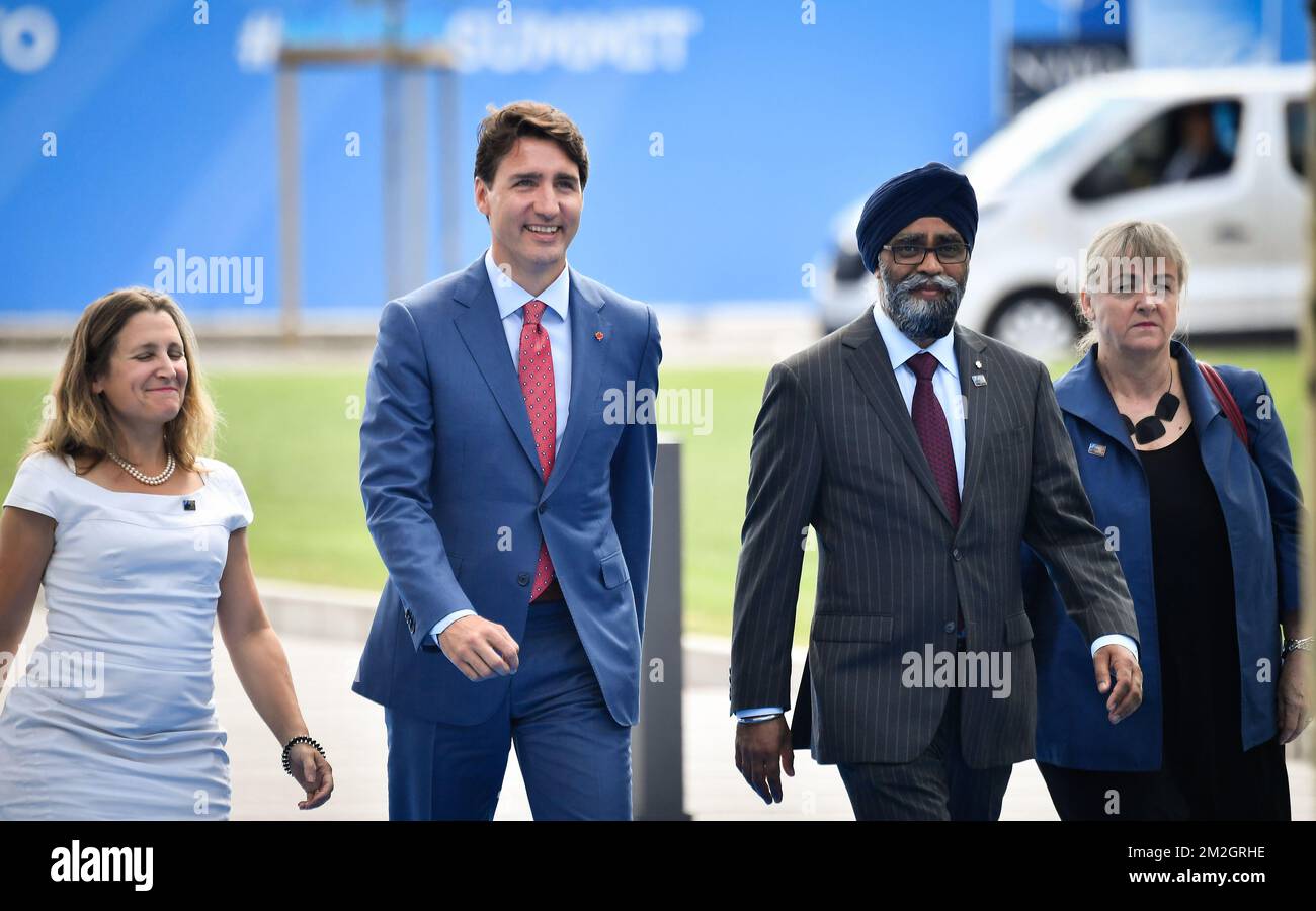 Prime Minister of Canada Justin Trudeau pictured at the arrivals for a ...