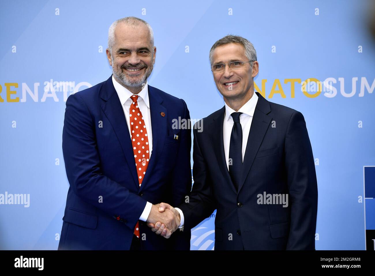Edi rama jens stoltenberg hi-res stock photography and images - Alamy