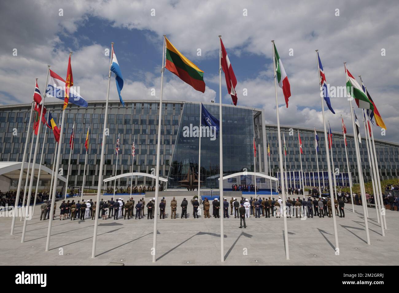 Illustration picture at the opening ceremony of the summit of the NATO ...