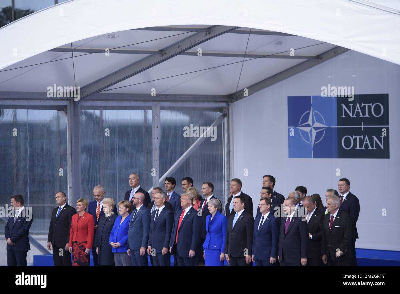 Illustration picture at the opening ceremony of the summit of the NATO ...